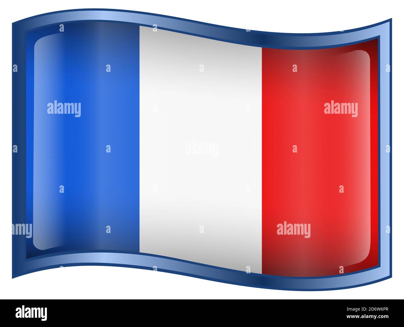 France Flag Icon Stock Photo - Alamy