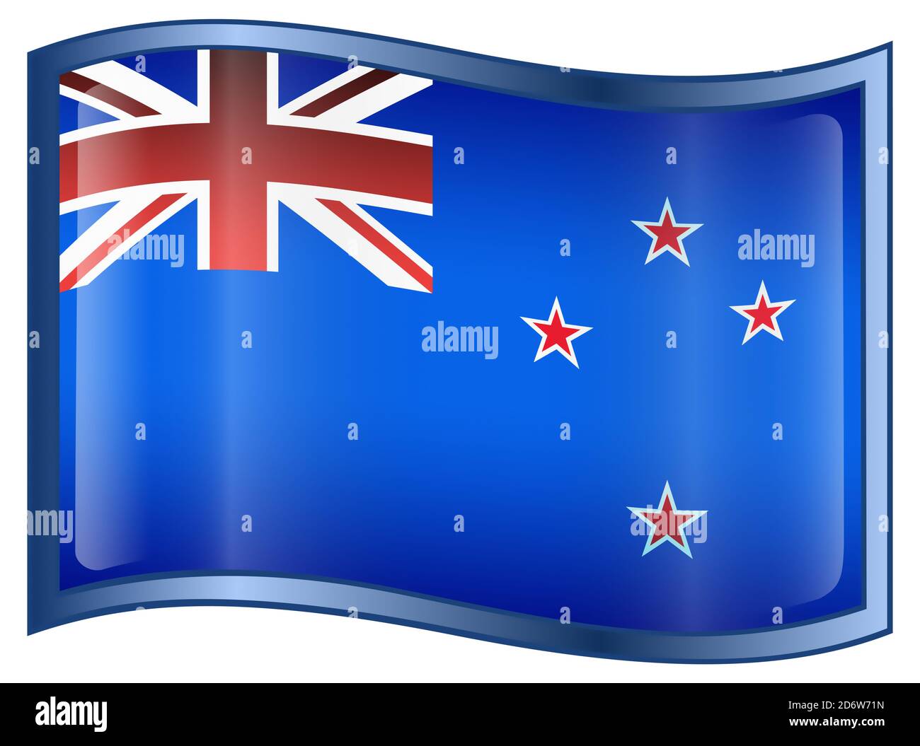 New Zealand Flag Icon Stock Photo - Alamy