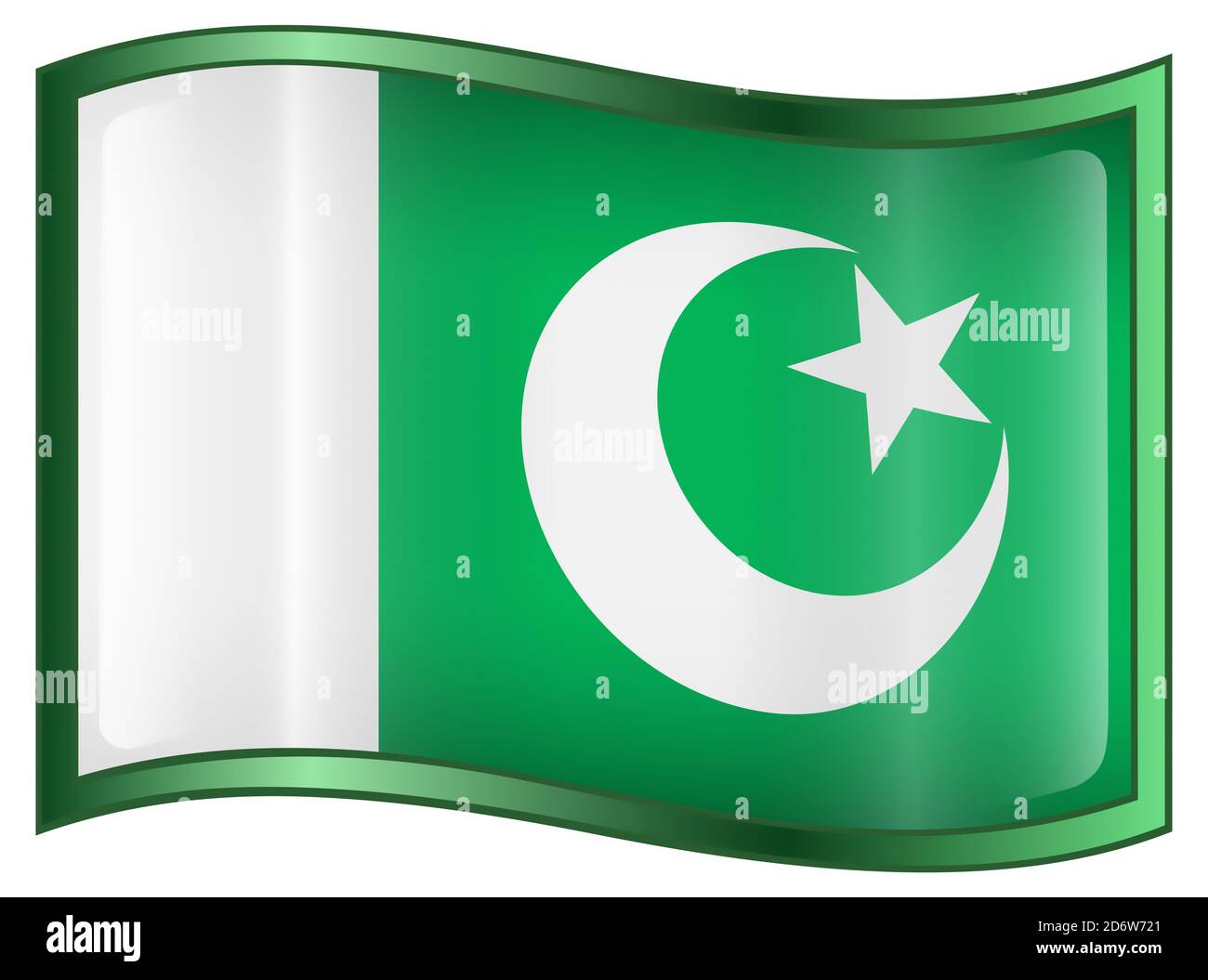 Pakistan Flag Icon Stock Photo - Alamy
