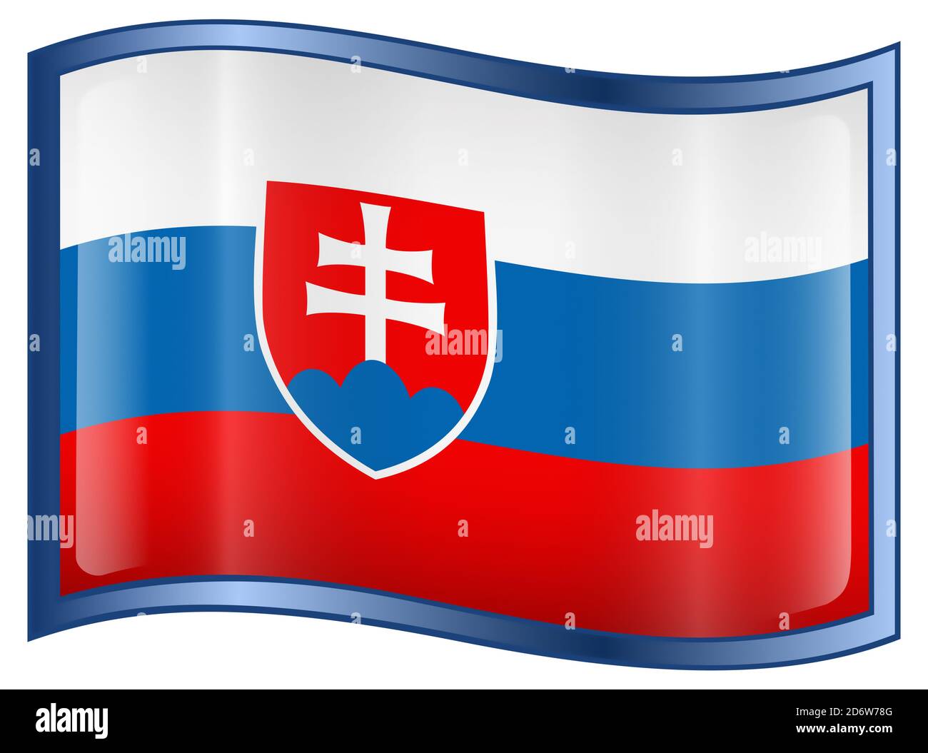 Slovak flag waving hi-res stock photography and images - Alamy