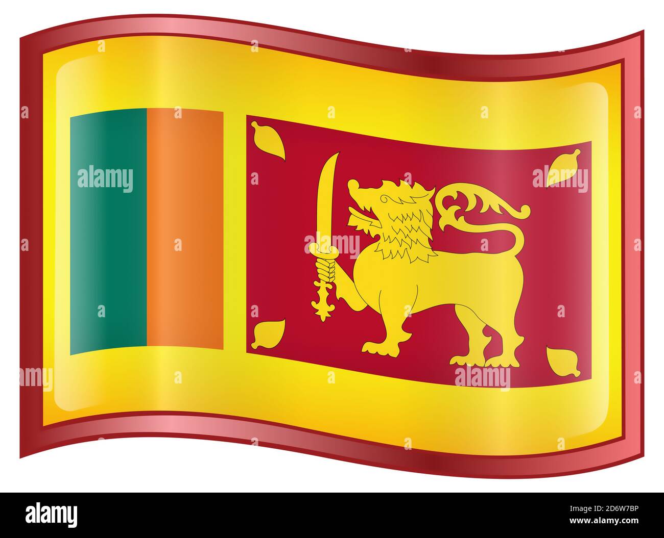 Sri lanka flag button Cut Out Stock Images & Pictures - Alamy