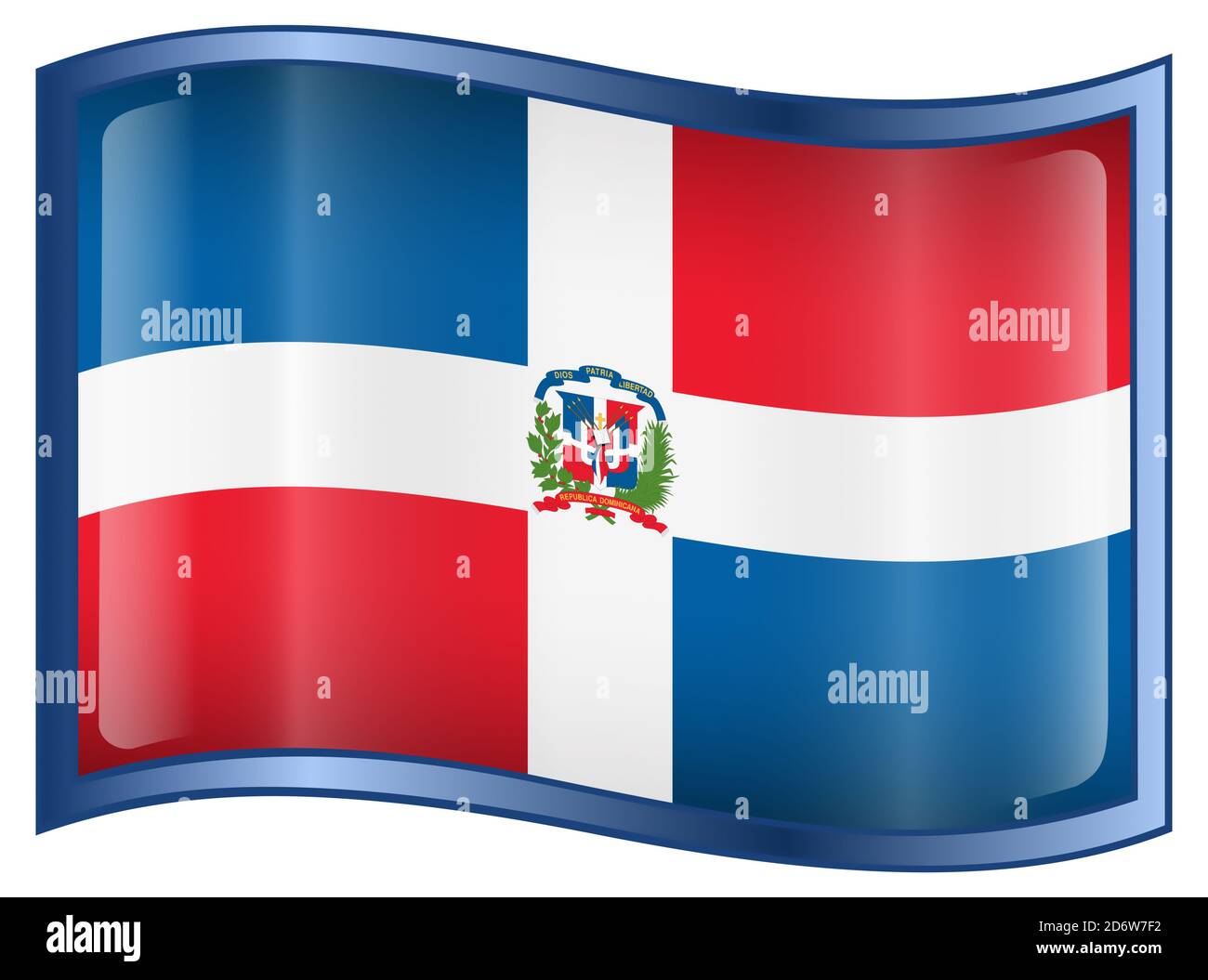 Dominican republic flag Cut Out Stock Images & Pictures - Alamy