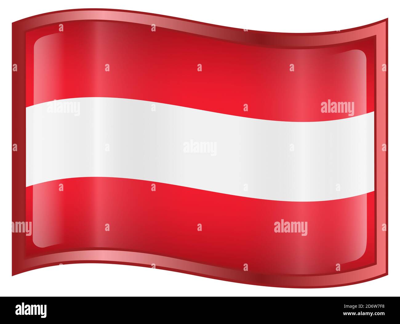 Austrian Flag icon Stock Photo - Alamy