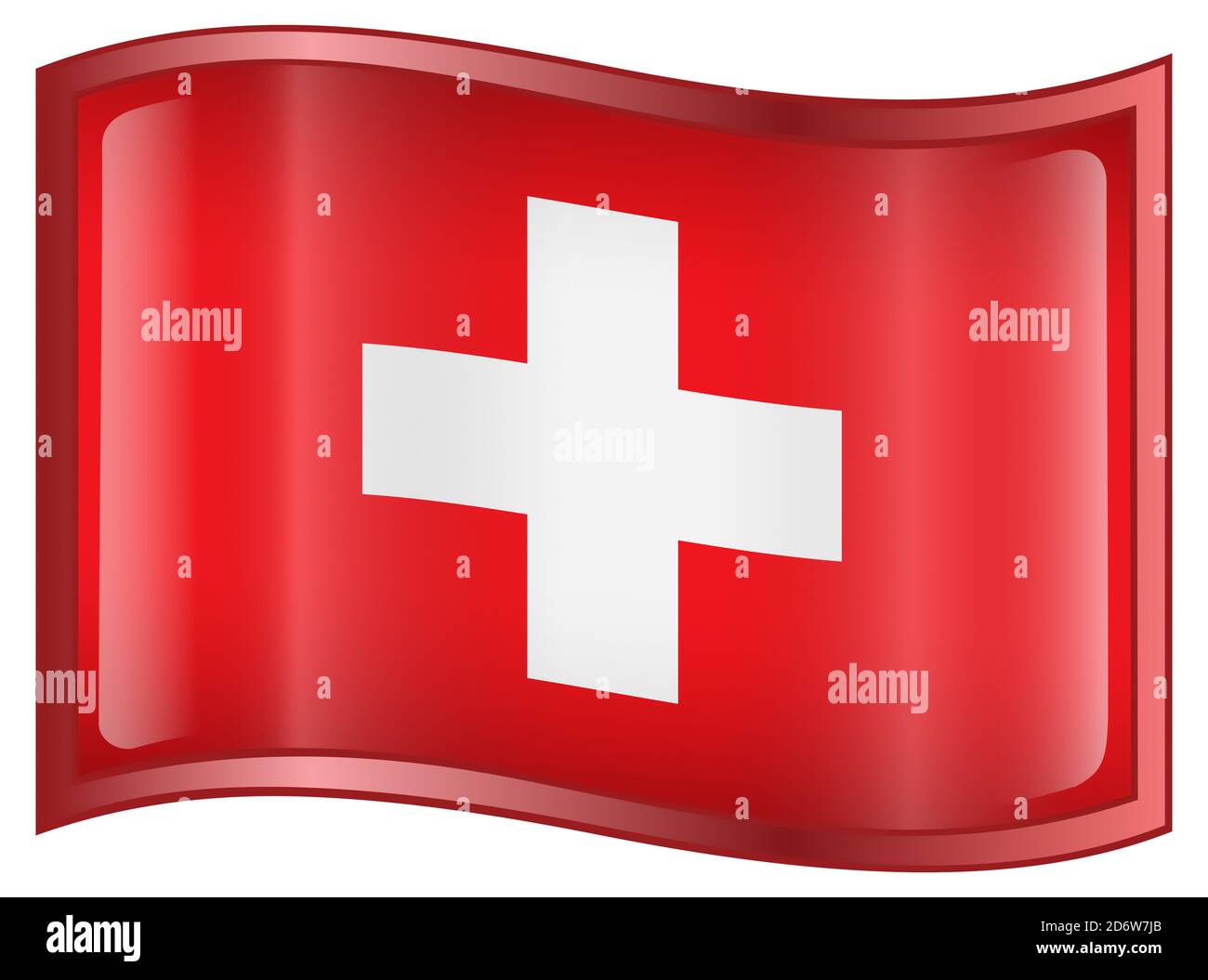 Switzerland Flag icon Stock Photo - Alamy