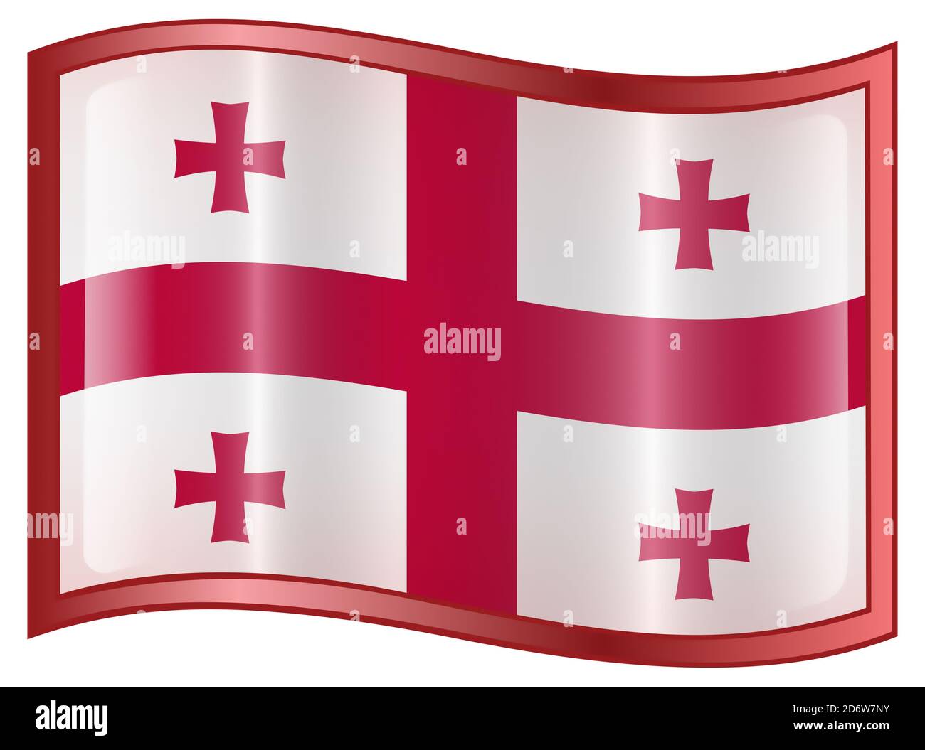 Georgia Flag icon Stock Photo - Alamy