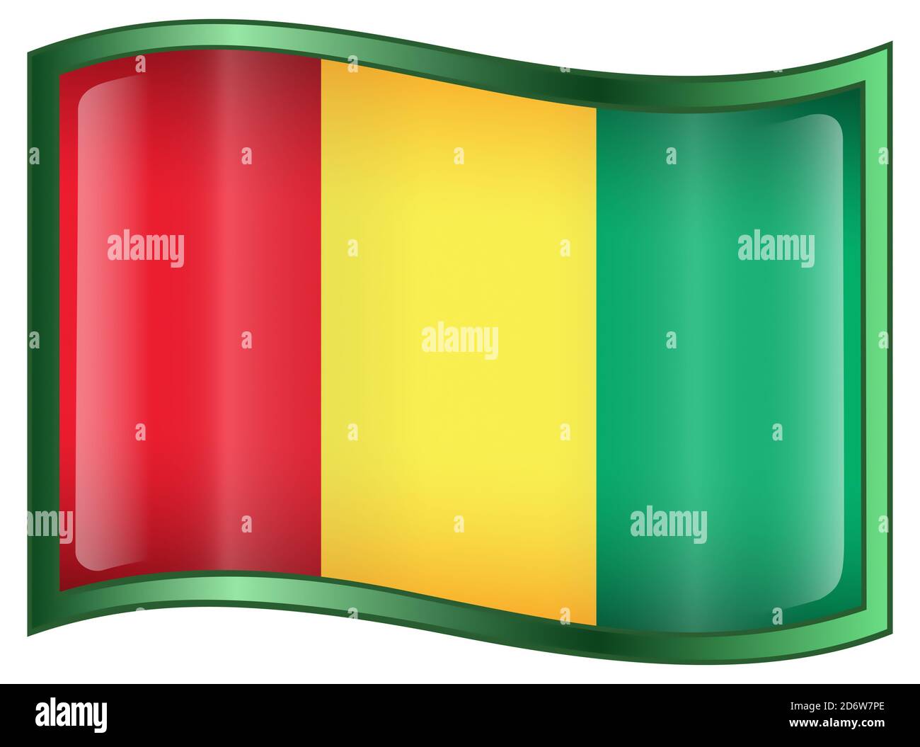 Guinea Flag icon Stock Photo - Alamy