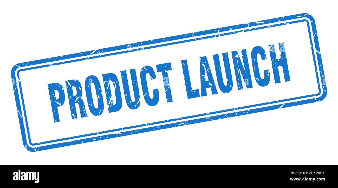 product launch stamp. square grunge sign isolated on white background ...