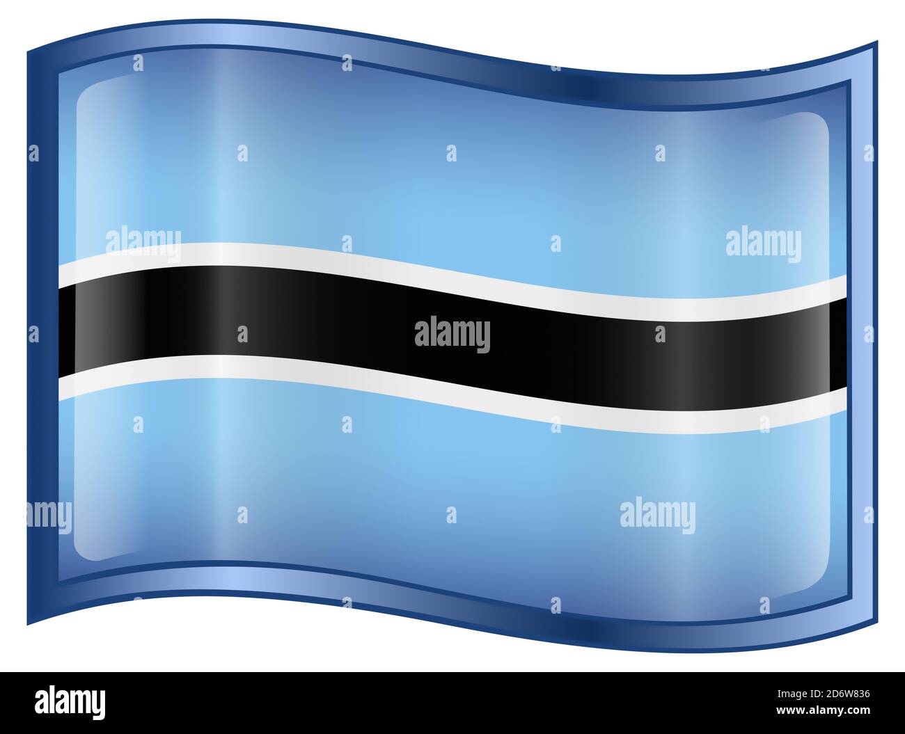 Botswana Flag icon Stock Photo - Alamy