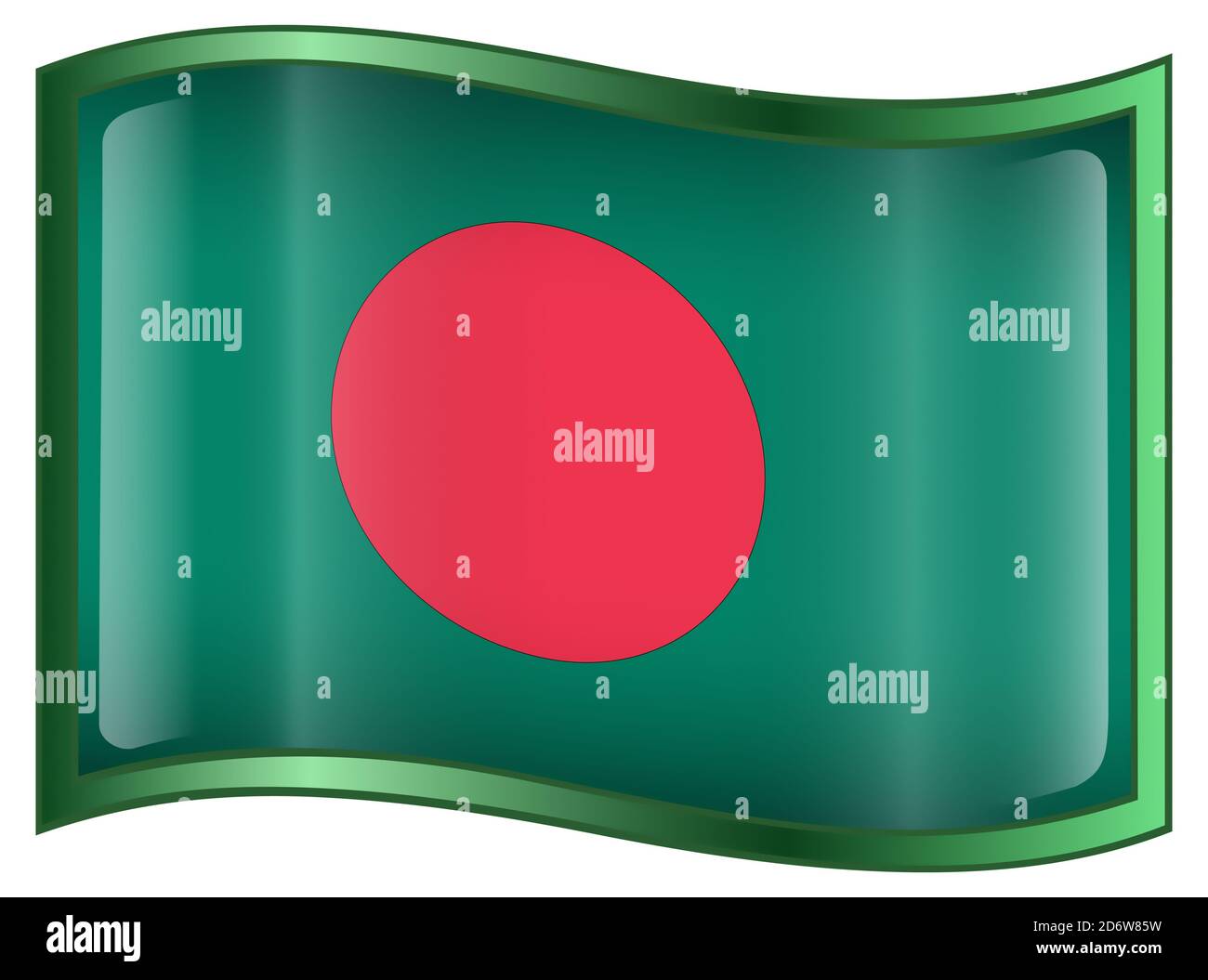 Bangladesh Flag icon Stock Photo - Alamy
