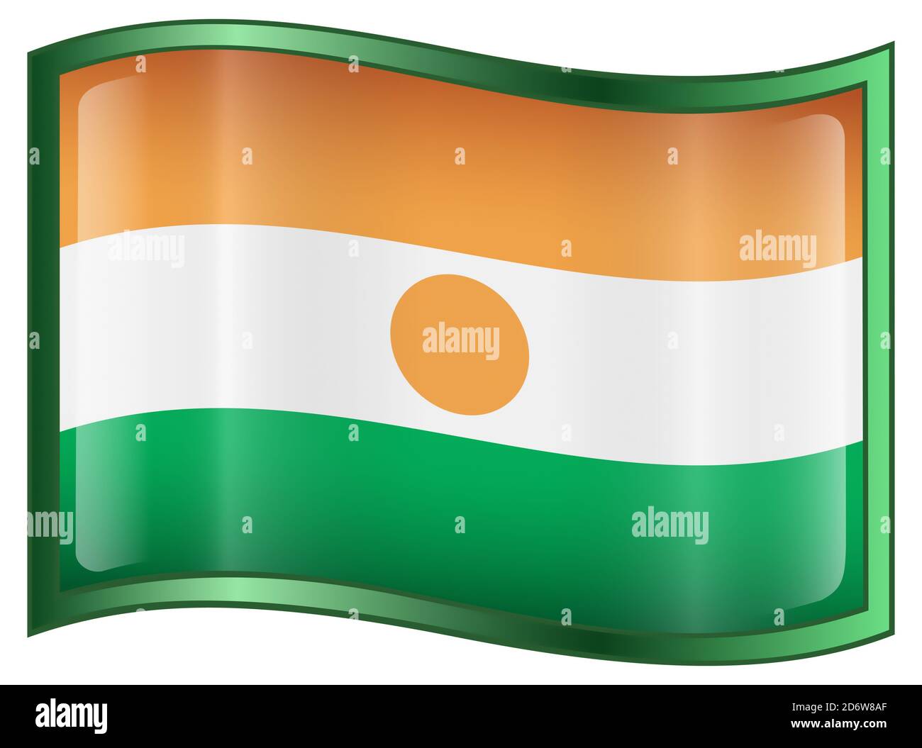 Nigeria niger flag waving hi-res stock photography and images - Alamy