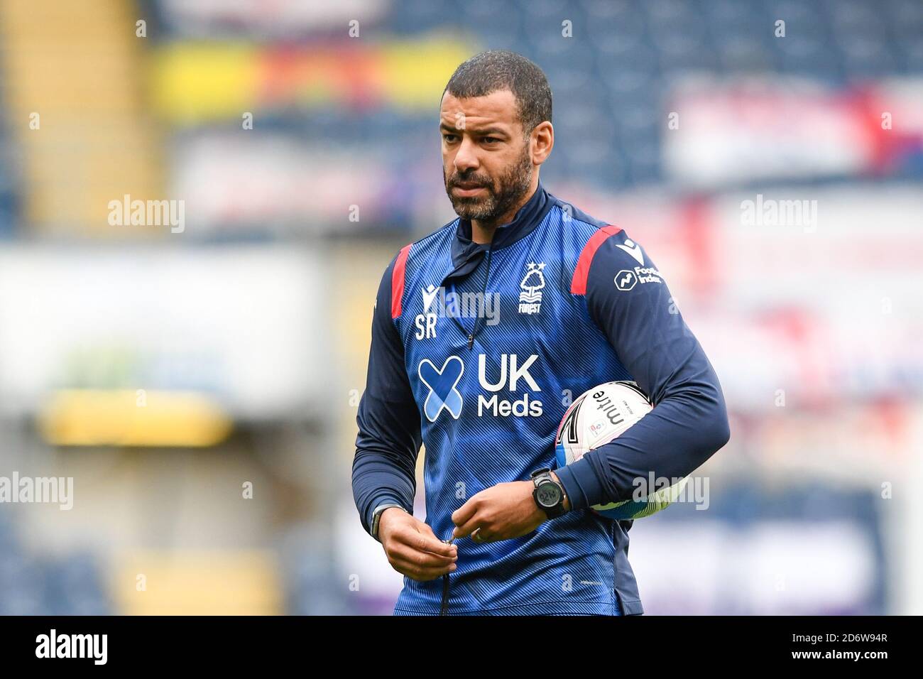 Steven Reid first team coach of Nottingham Forest takes the warm up ...