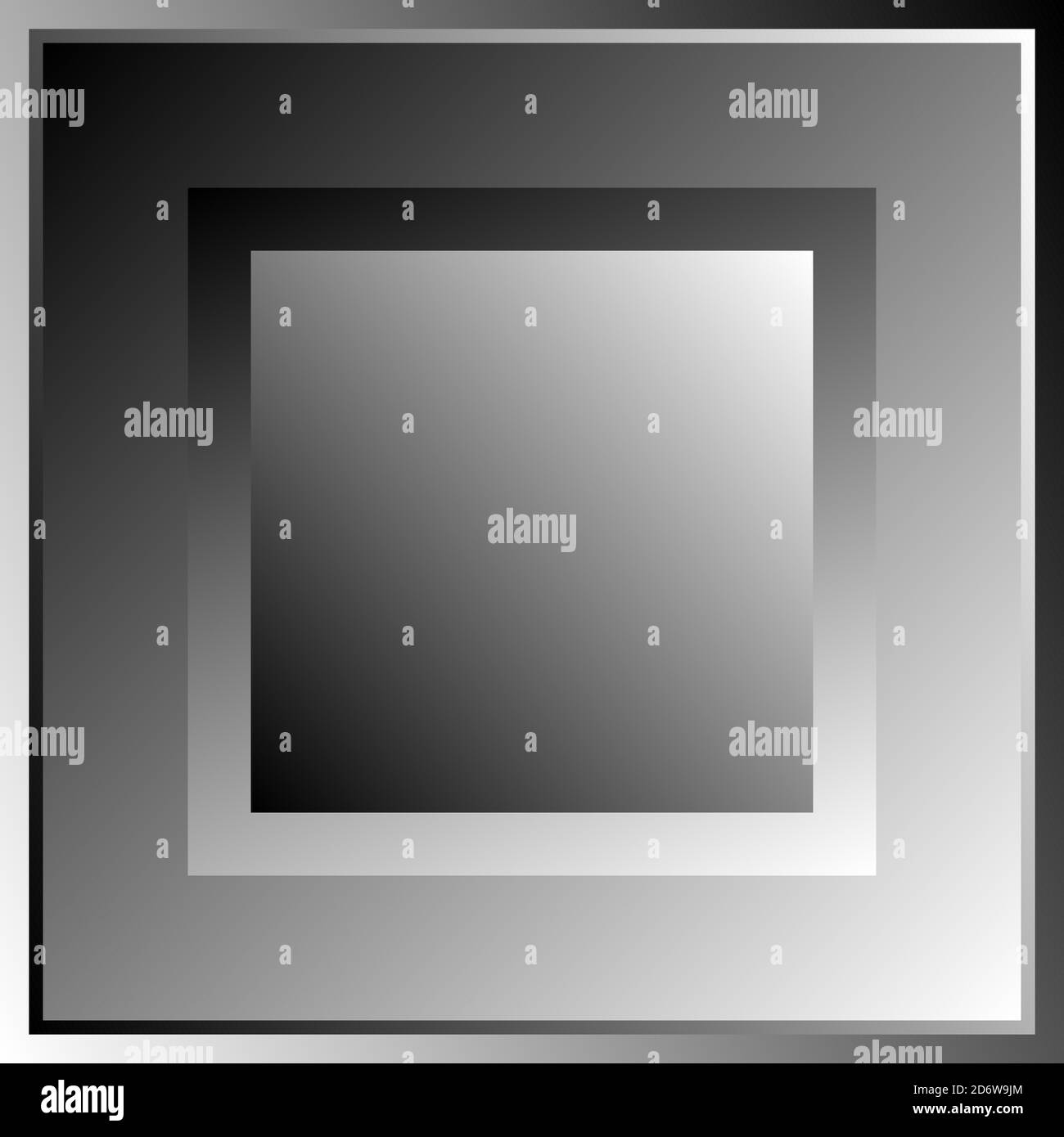 Overlapping squares, Blocks vector illustration. Grayscale squares ...