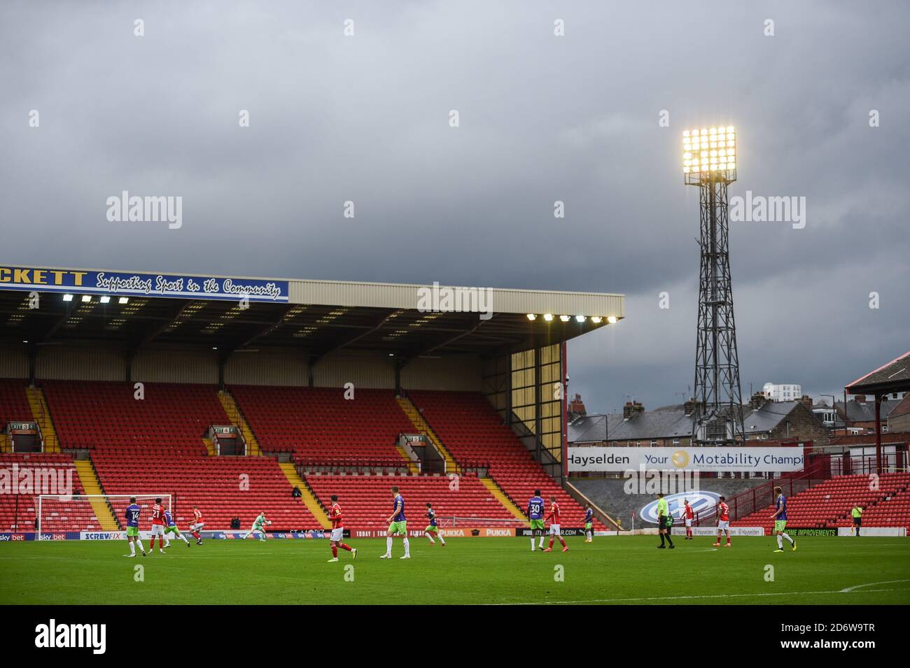 General match shot, Oakwell stadium, Barnsley Stock Photo - Alamy