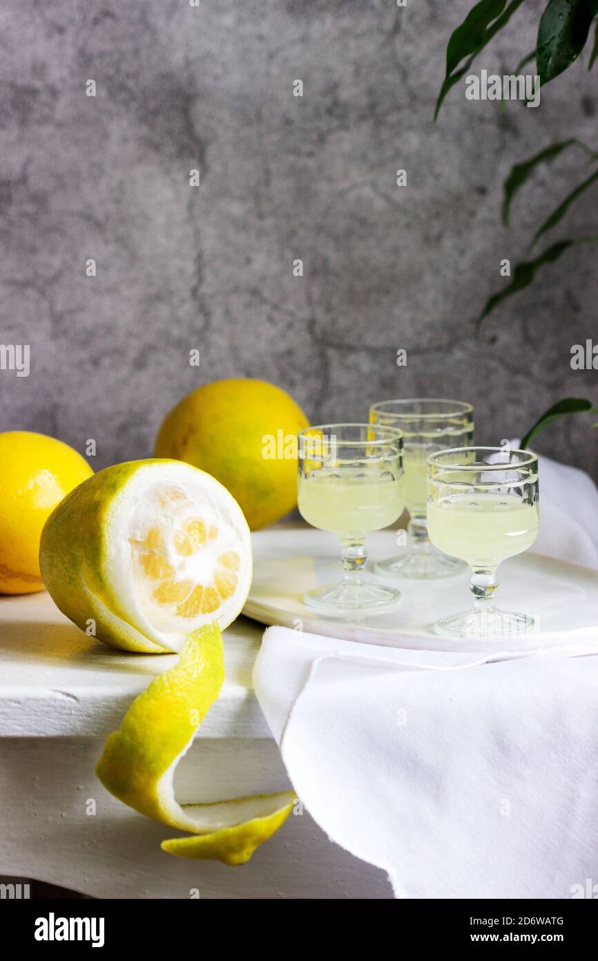 Limoncello glasses hi-res stock photography and images - Alamy