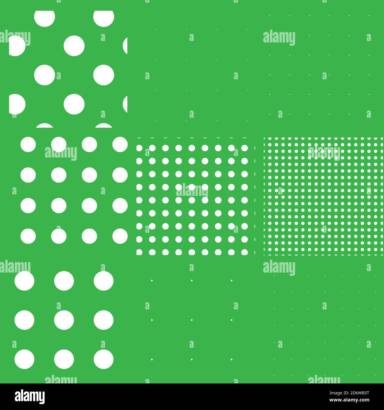 Black and white seamless circles, dots, speckles pattern set ...