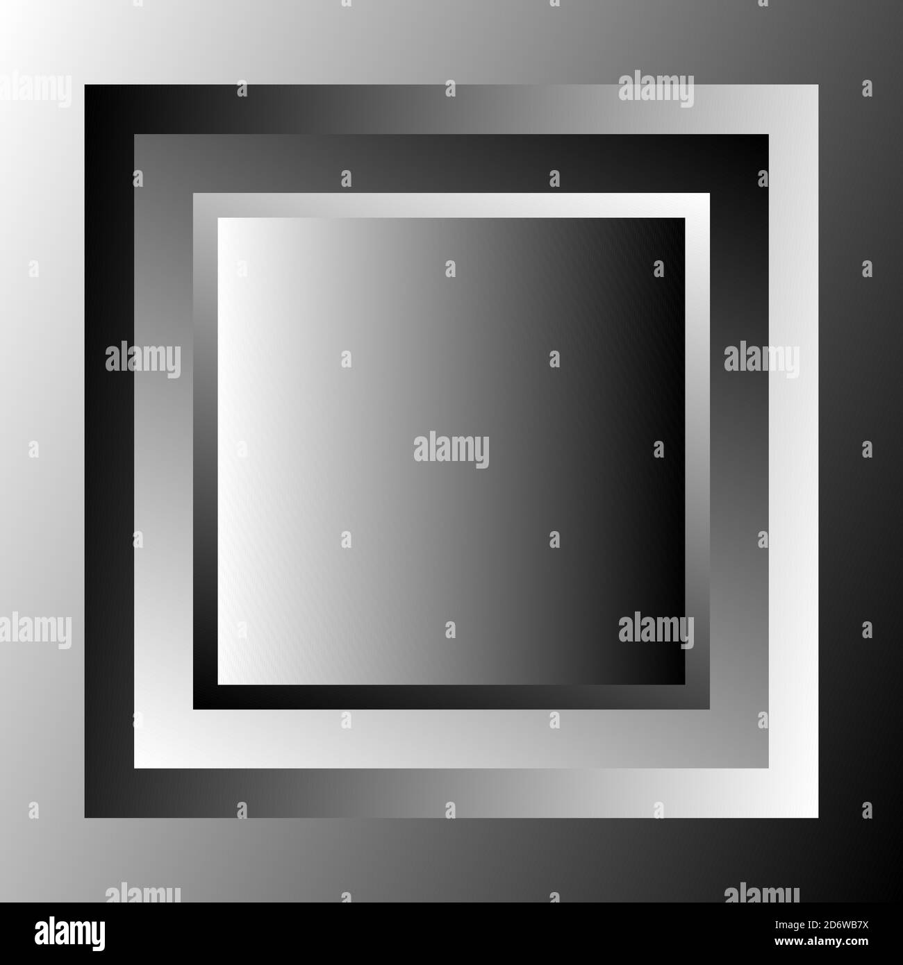 Overlapping squares, Blocks vector illustration. Grayscale squares ...