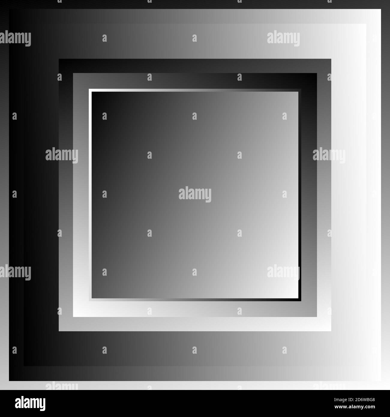 Overlapping squares, Blocks vector illustration. Grayscale squares ...