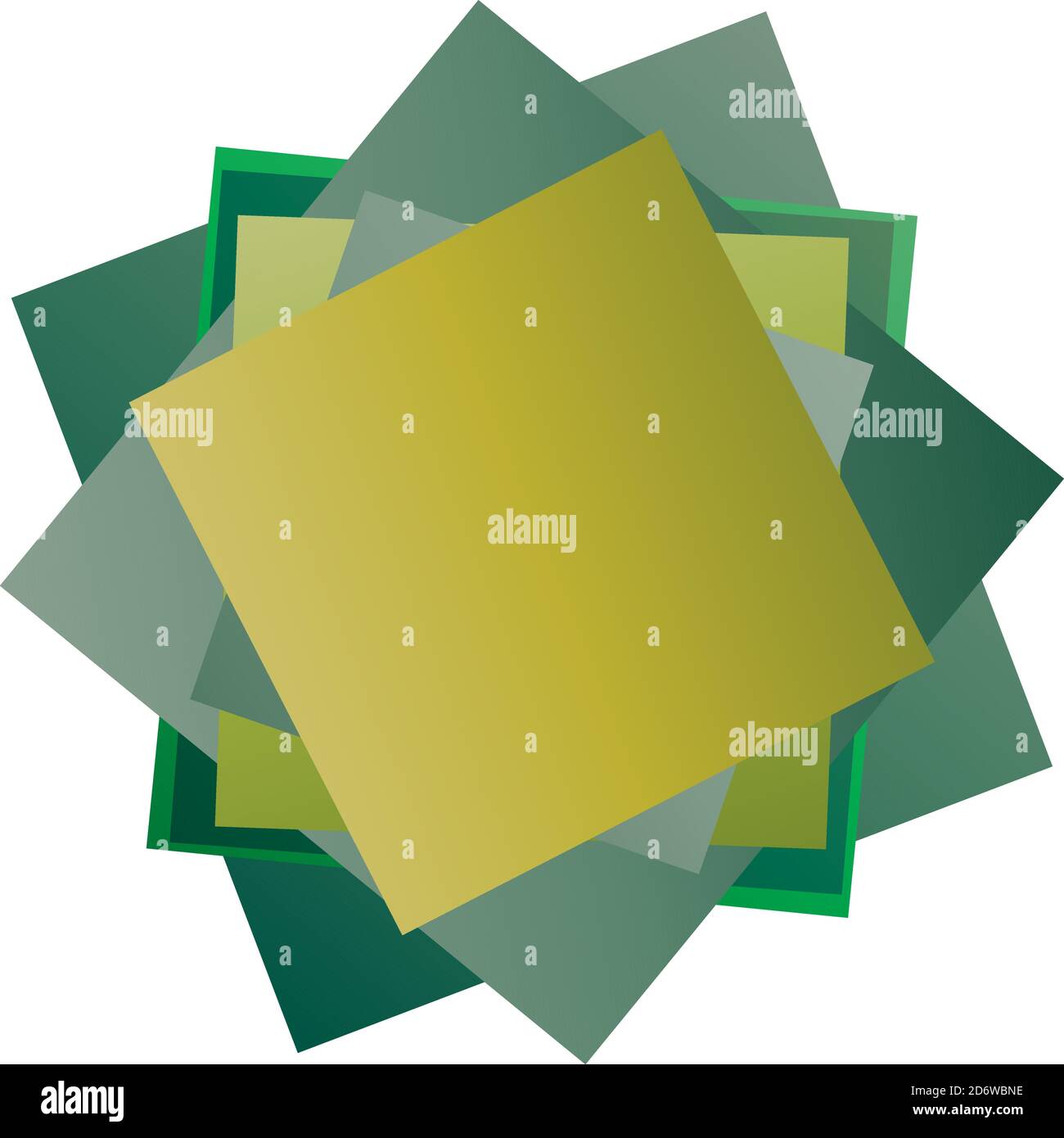 Random rotated overlapping chaotic Squares vector illustration ...
