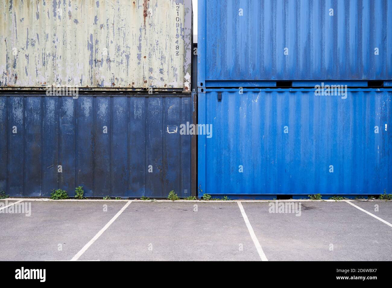 Abstract of metal storage containers Stock Photo - Alamy