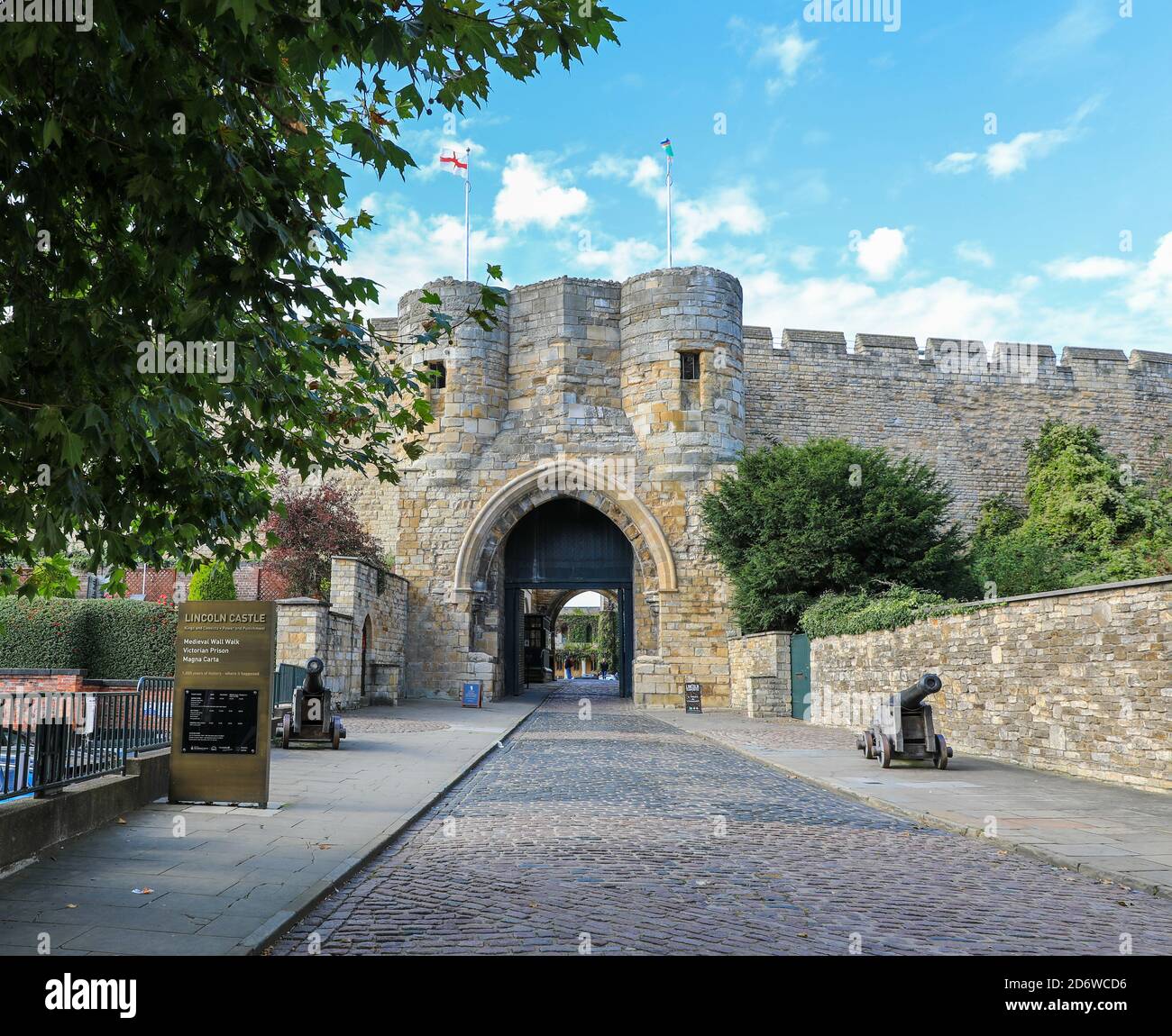 Eastgate, the main entrance to Lincoln Castle and the Castle Walls ...