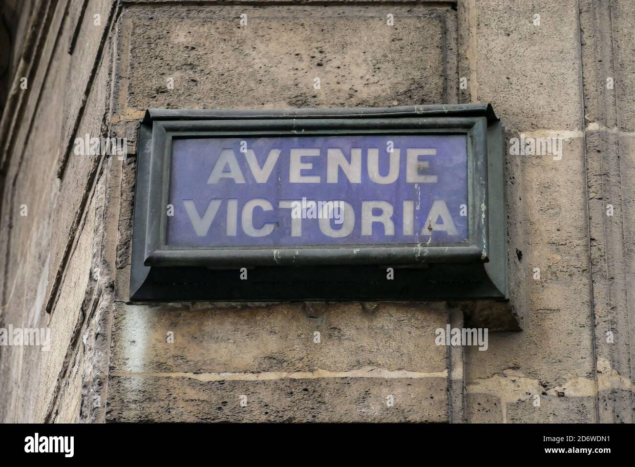 Avenue victoria street sign, Photo image a Beautiful panoramic view of ...