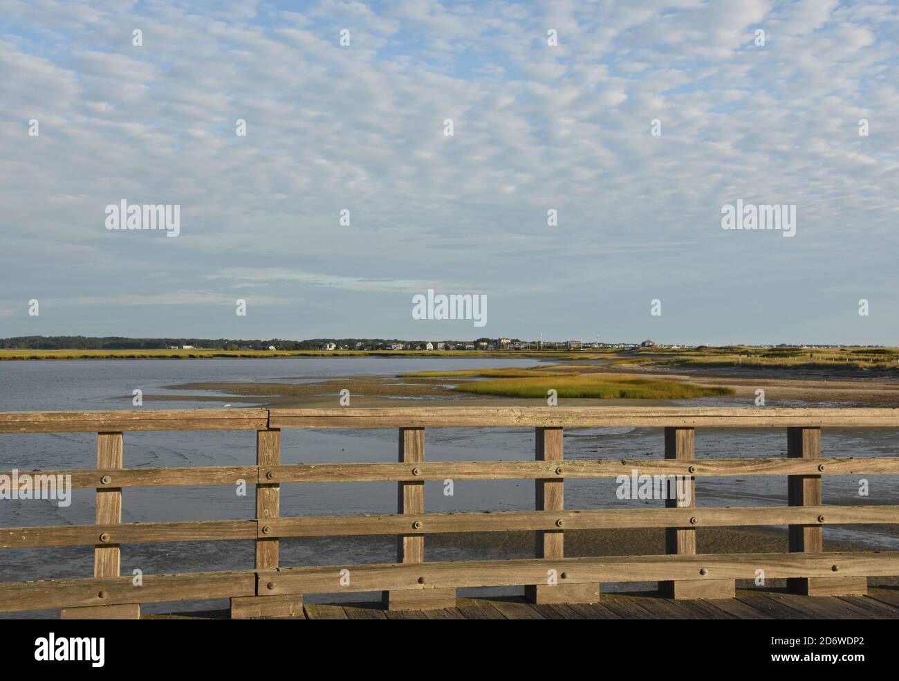 Beach and marsh views from Powder Point Bridge in Duxbury Stock Photo ...