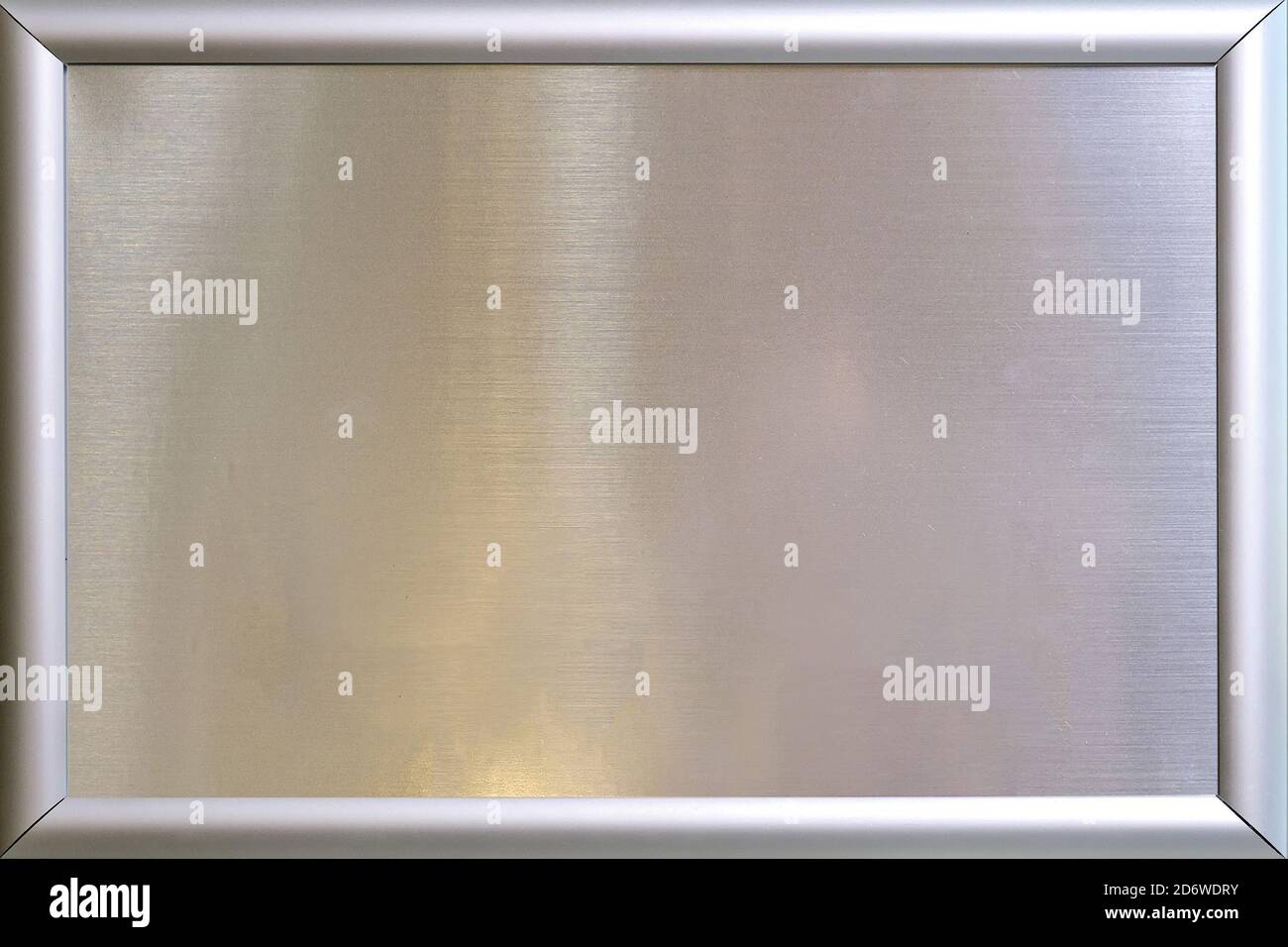 Background of the empty metal plate, copy space. Texture of clean iron ...