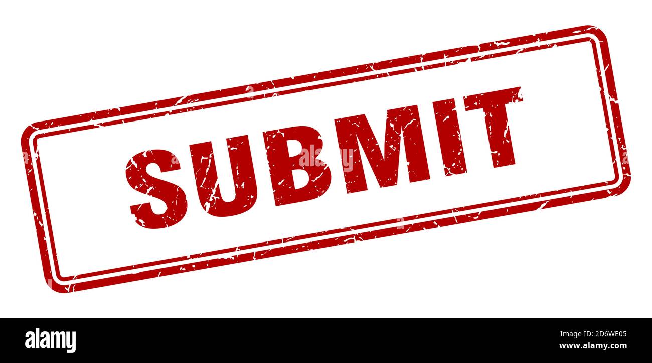 submit stamp. square grunge sign isolated on white background Stock ...