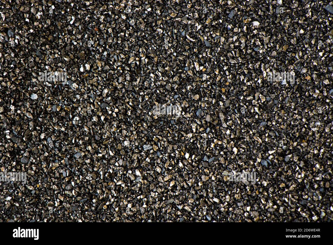 Coal texture, dark color background, large group of small objects Stock ...