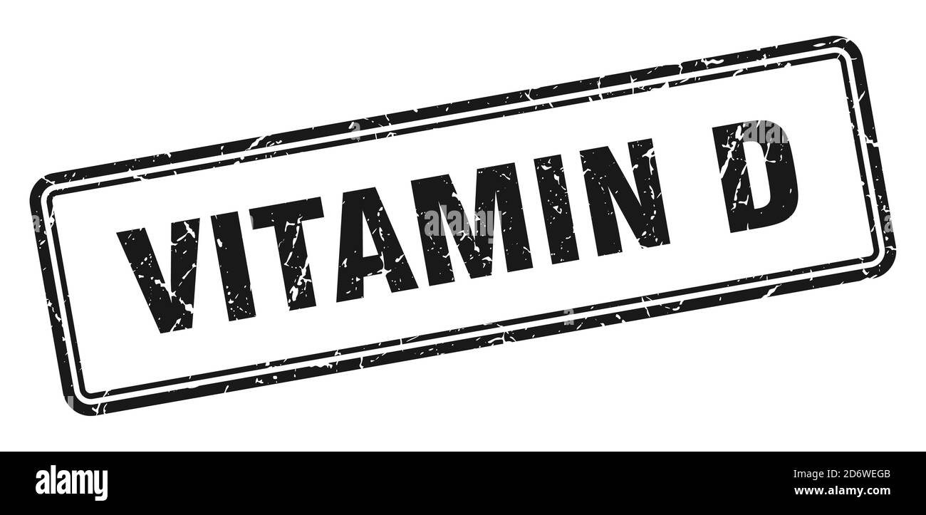 vitamin d stamp. square grunge sign isolated on white background Stock ...