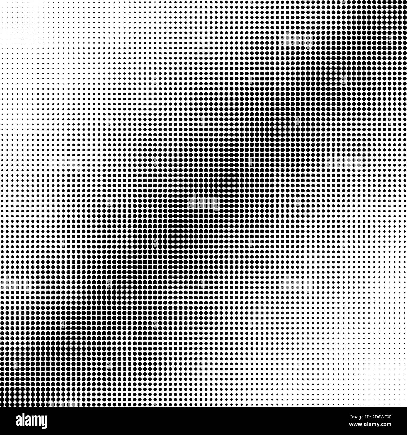 Circle halftone, screentone vector illustrations. Dots, dotted ...
