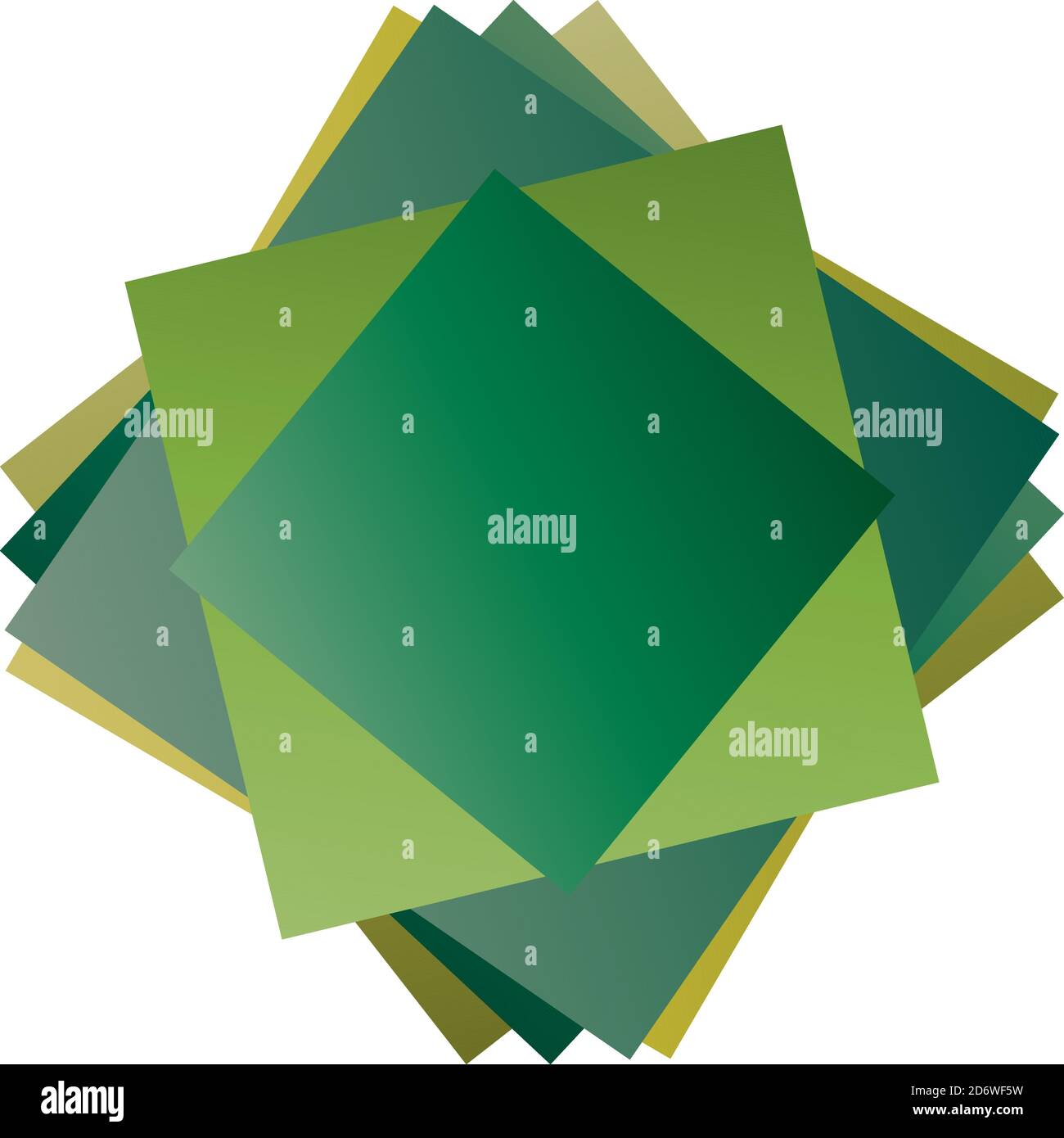 Random rotated overlapping chaotic Squares vector illustration ...