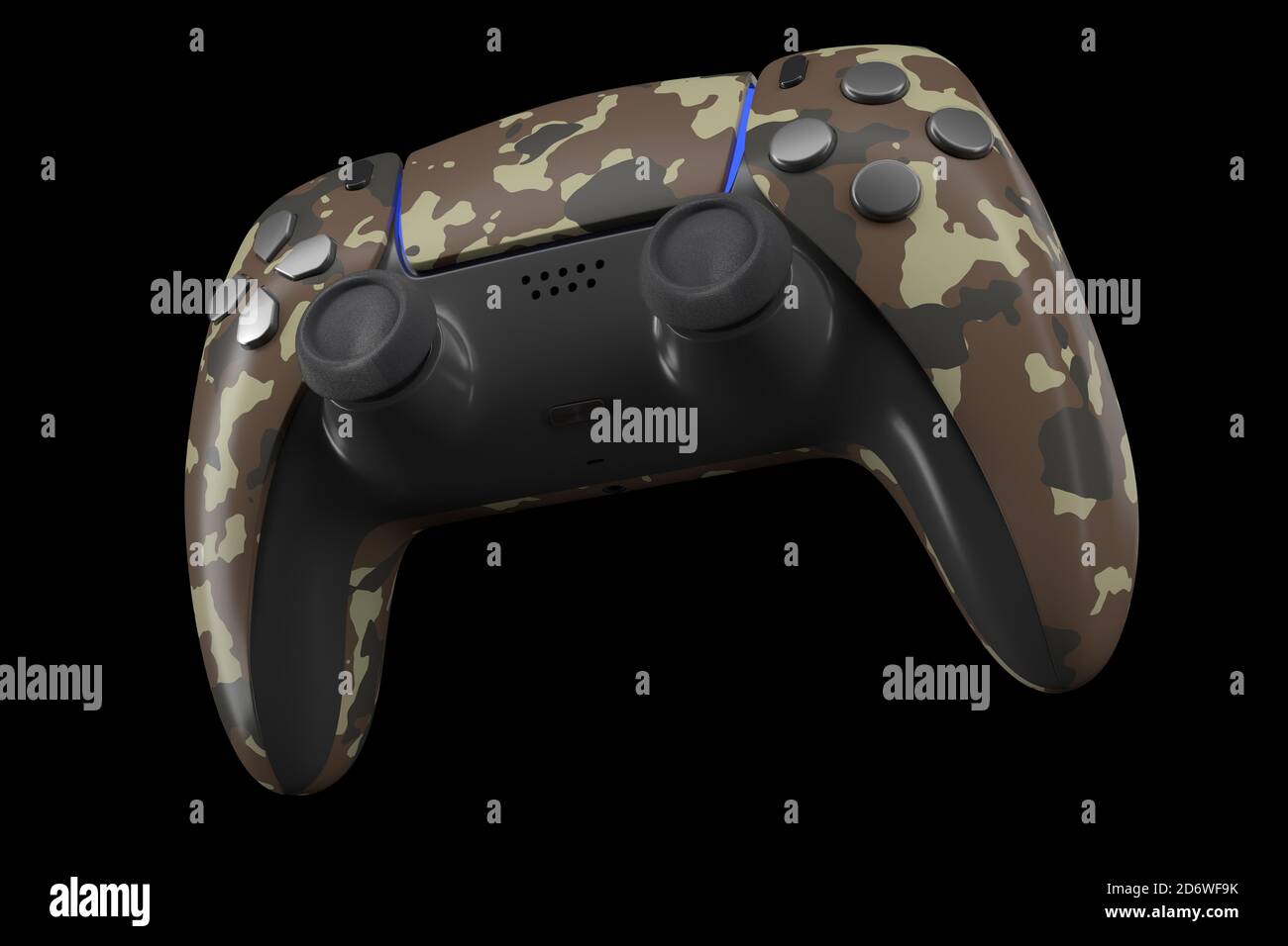 Realistic video game controller isolated on black with clipping path ...