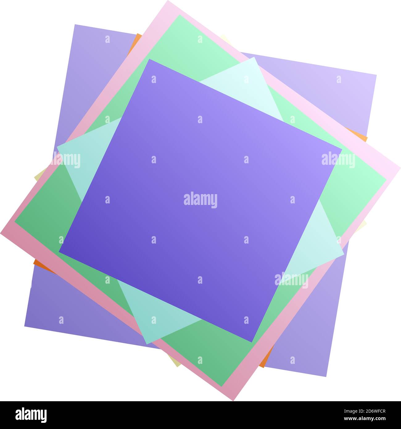 Random rotated overlapping chaotic Squares vector illustration ...
