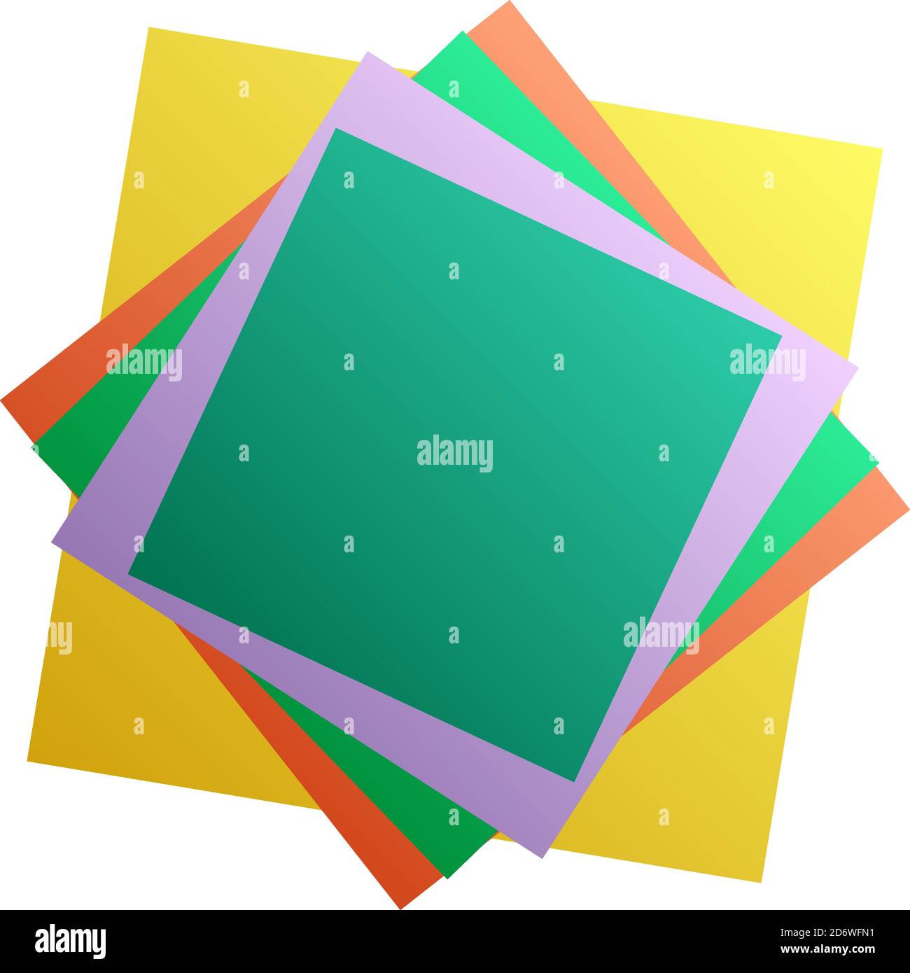 Random rotated overlapping chaotic Squares vector illustration ...