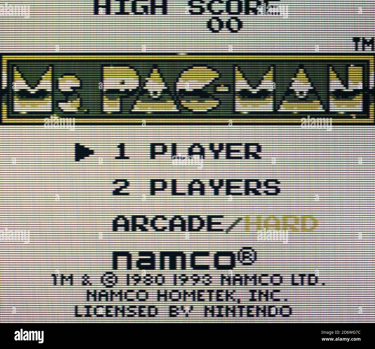 Ms Pac-Man - Nintendo Gameboy Videogame - Editorial use only Stock ...