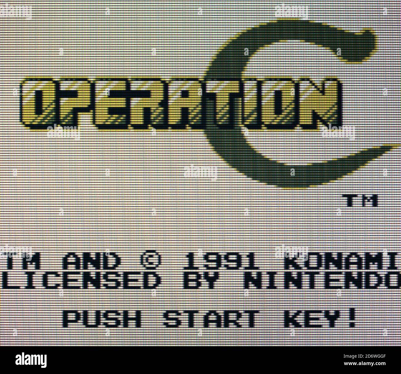 Operation C - Nintendo Gameboy Videogame - Editorial use only Stock ...