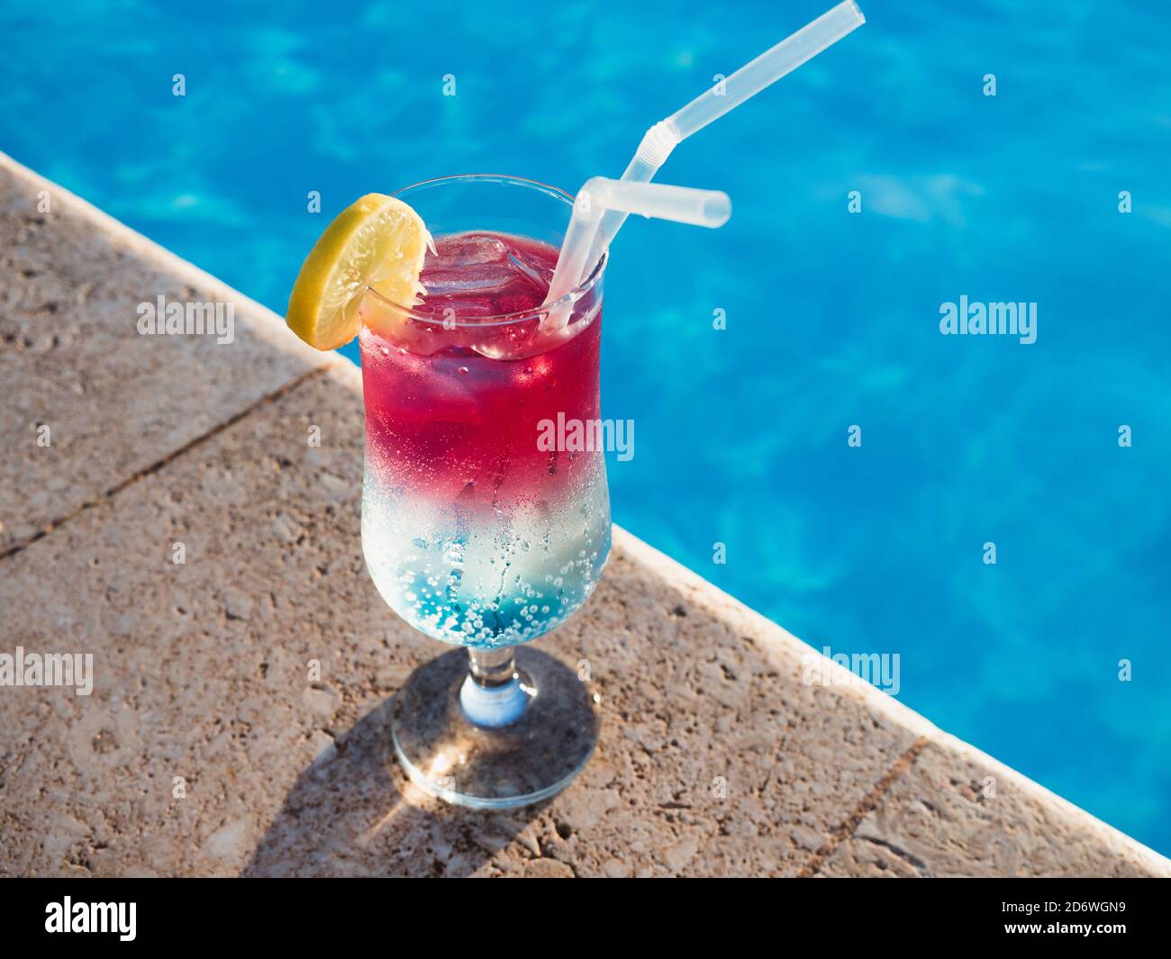 Beautiful cocktail glass. View from above, close-up Stock Photo - Alamy