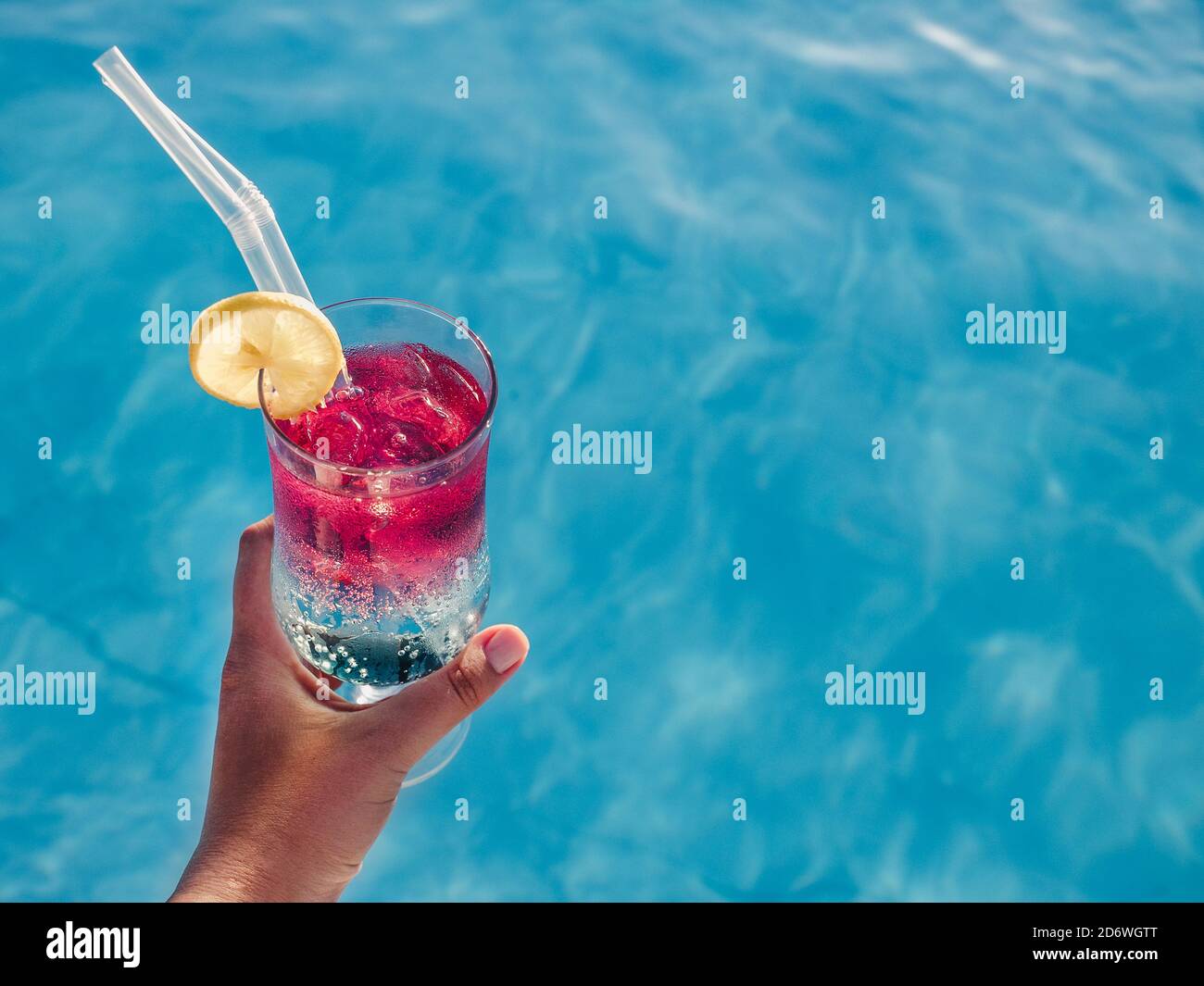 Beautiful cocktail glass. View from above, close-up Stock Photo - Alamy