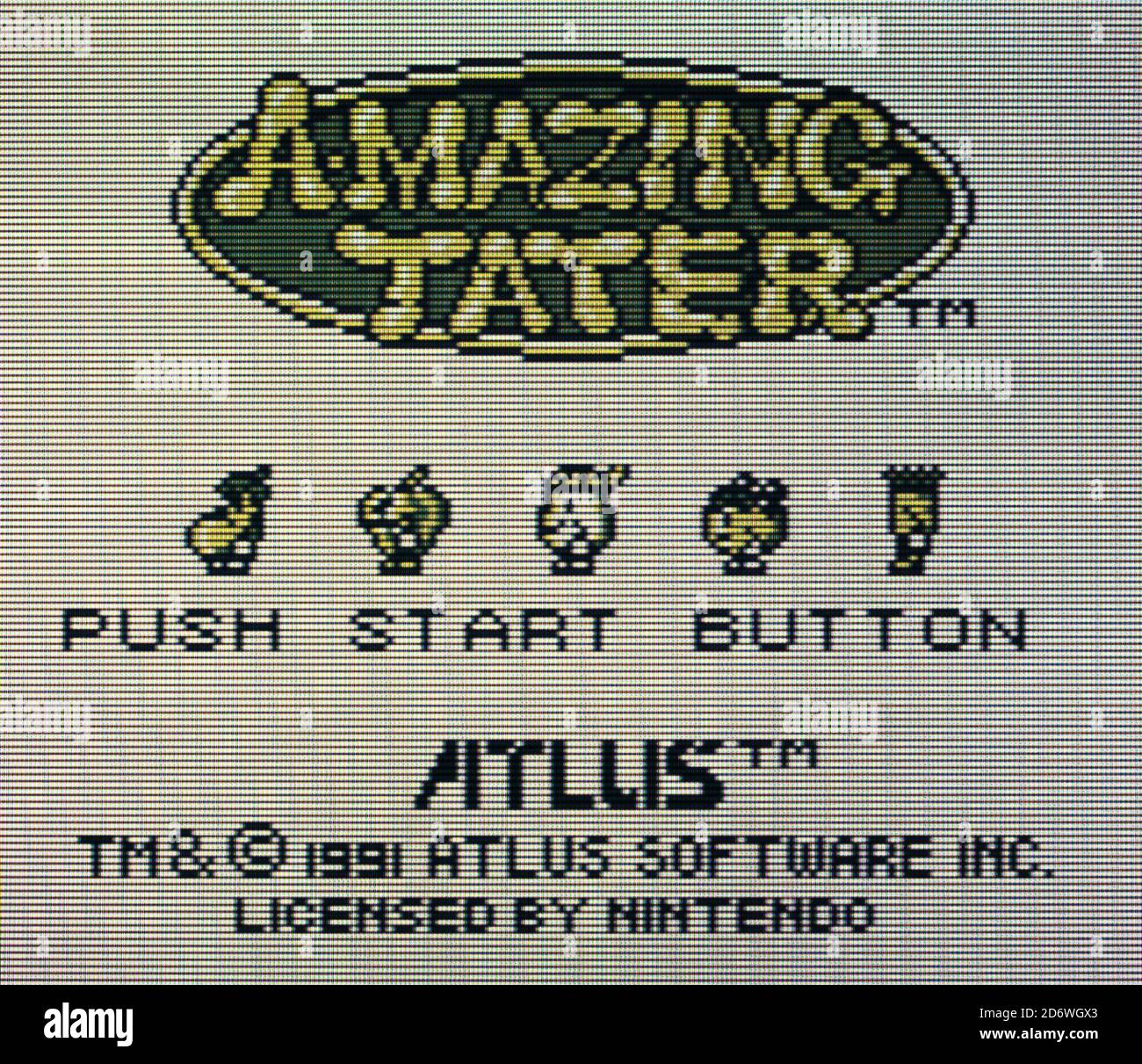Amazing Tater - Nintendo Gameboy Videogame - Editorial use only Stock ...