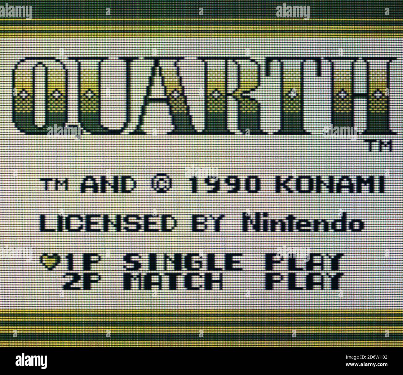 Quarth - Nintendo Gameboy Videogame - Editorial use only Stock Photo ...