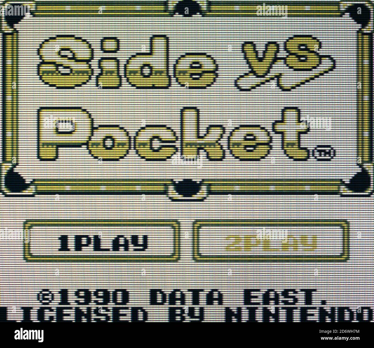 Side Pocket - Nintendo Gameboy Videogame - Editorial use only Stock ...