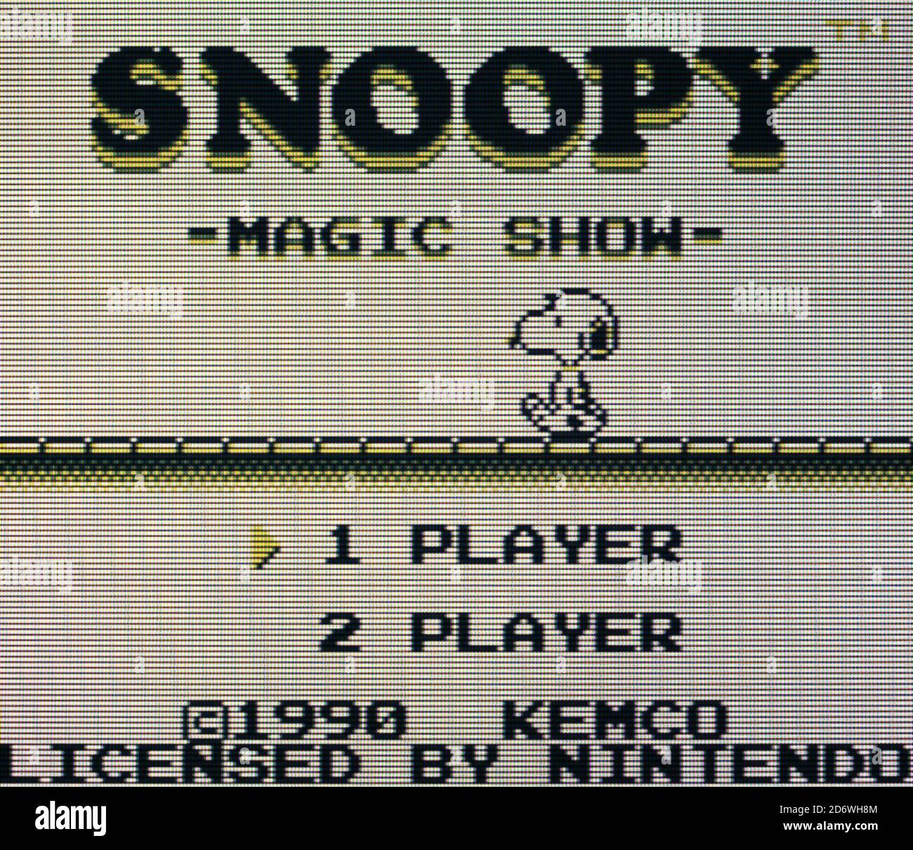 Snoopy Magic Show - Nintendo Gameboy Videogame - Editorial use only ...