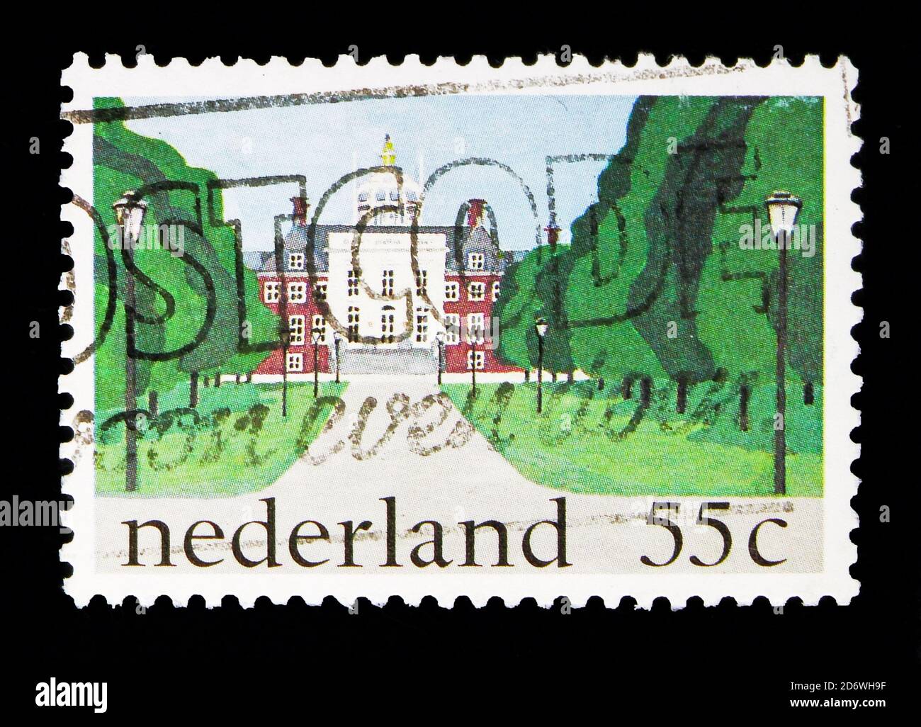 MOSCOW, RUSSIA - MAY 13, 2018: A stamp printed in Netherlands shows ...
