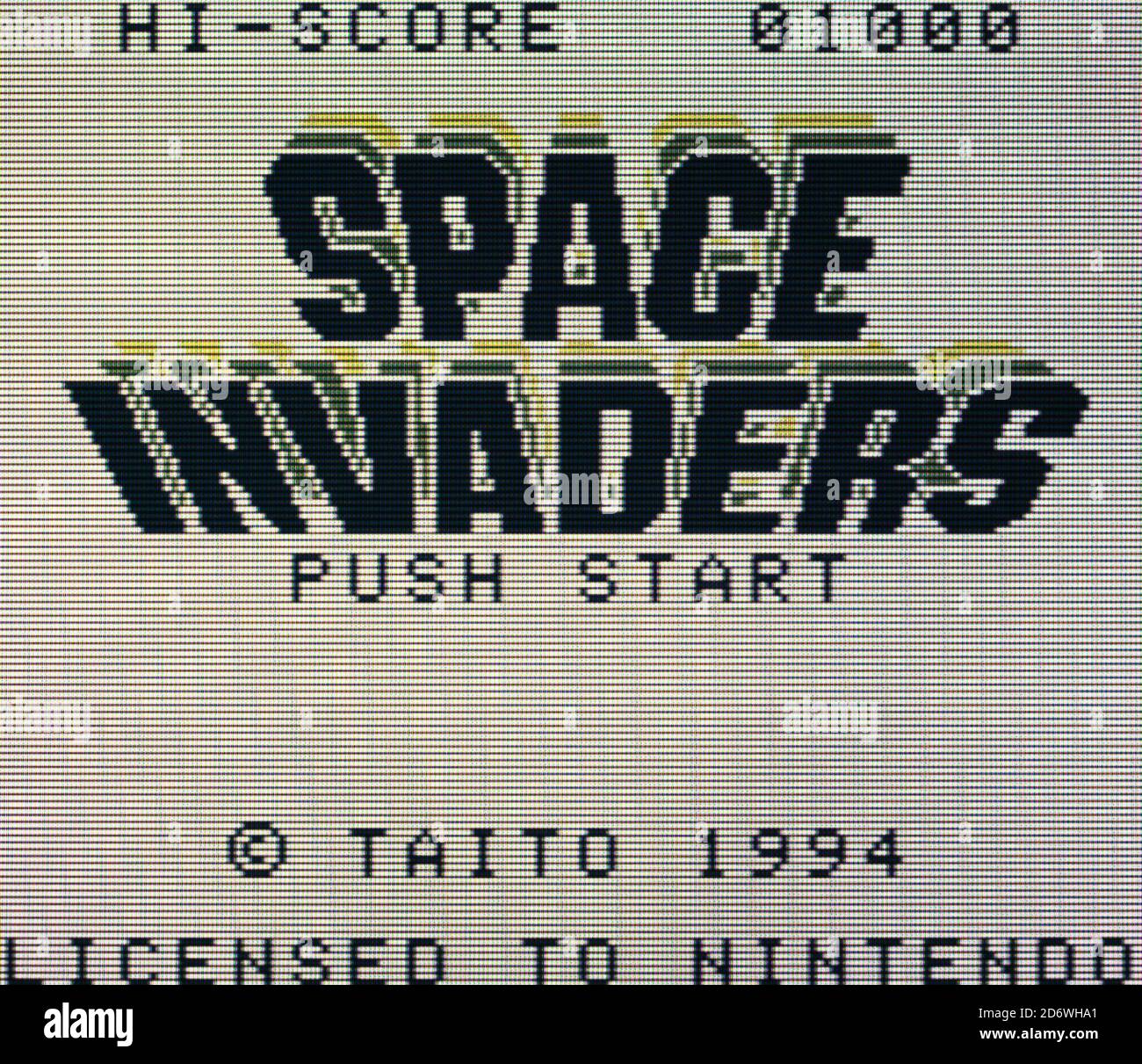 Space Invaders - Nintendo Gameboy Videogame - Editorial use only Stock Photo - Alamy