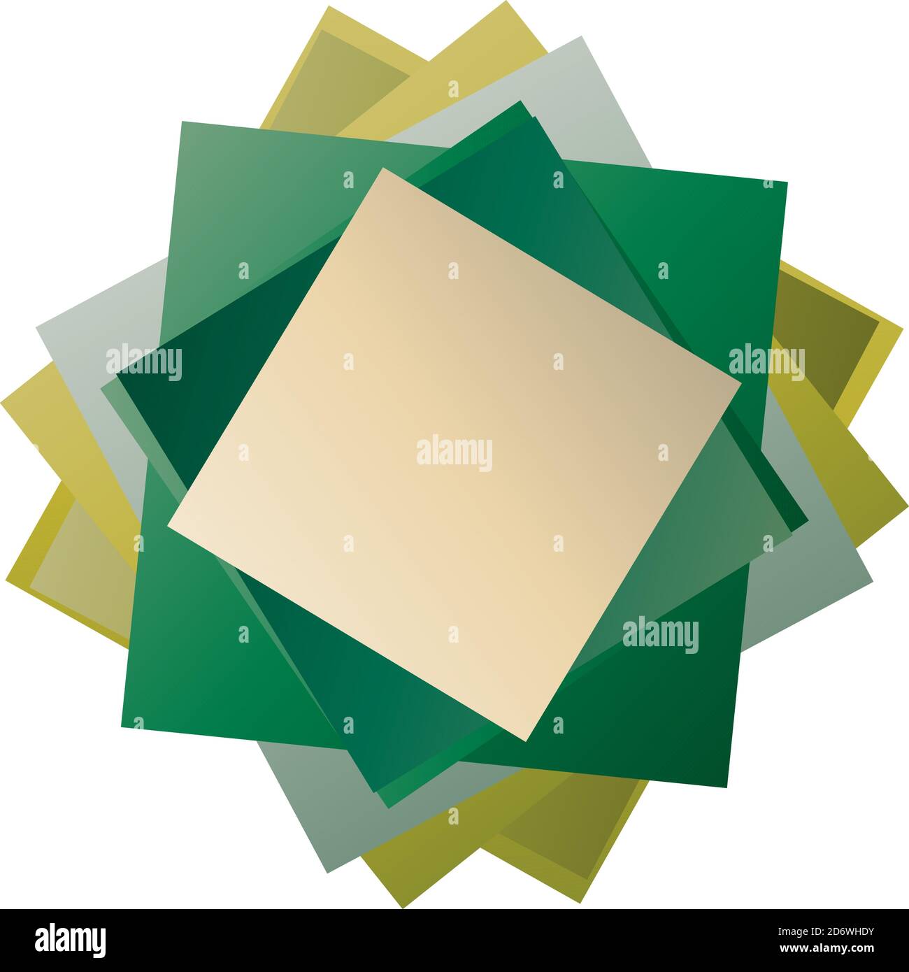 Random rotated overlapping chaotic Squares vector illustration ...