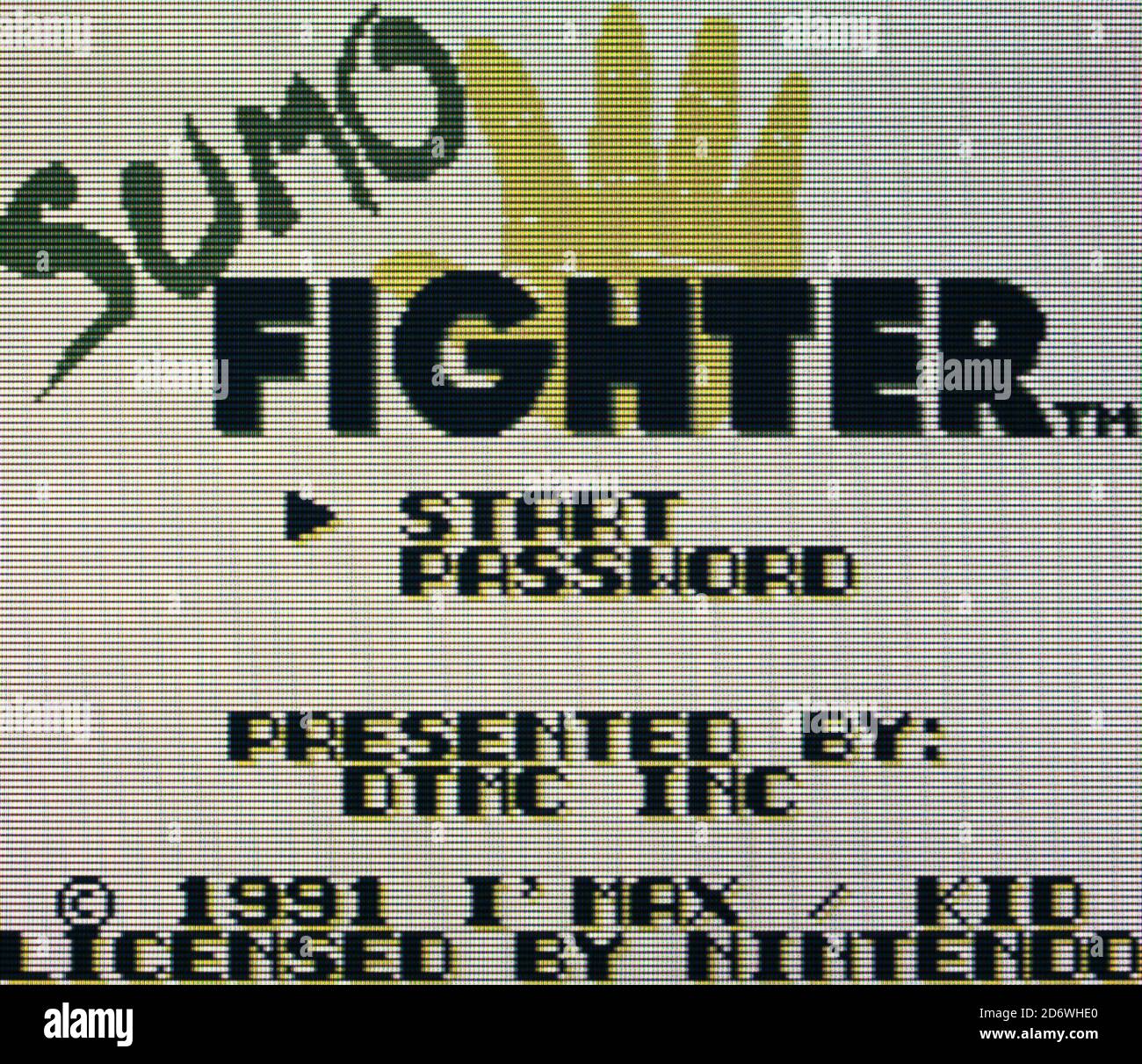 Sumo Fighter - Nintendo Gameboy Videogame - Editorial use only Stock ...