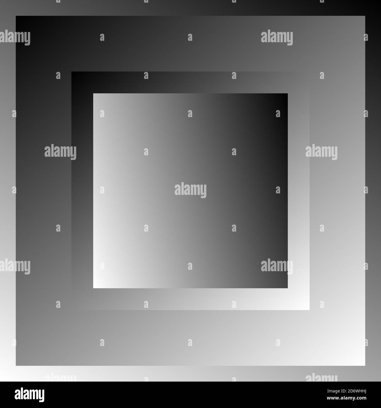 Overlapping squares, Blocks vector illustration. Grayscale squares ...