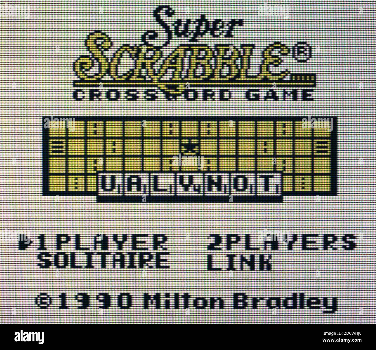 Super Scrabble - Nintendo Gameboy Videogame - Editorial use only Stock ...
