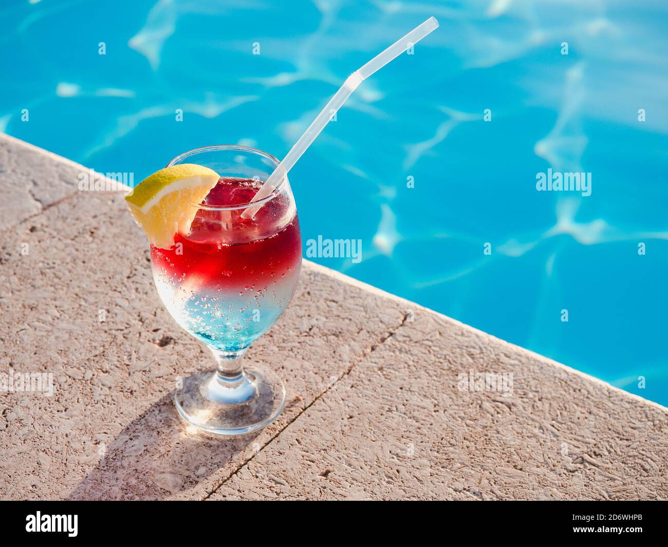 Beautiful cocktail glass. View from above, close-up Stock Photo - Alamy